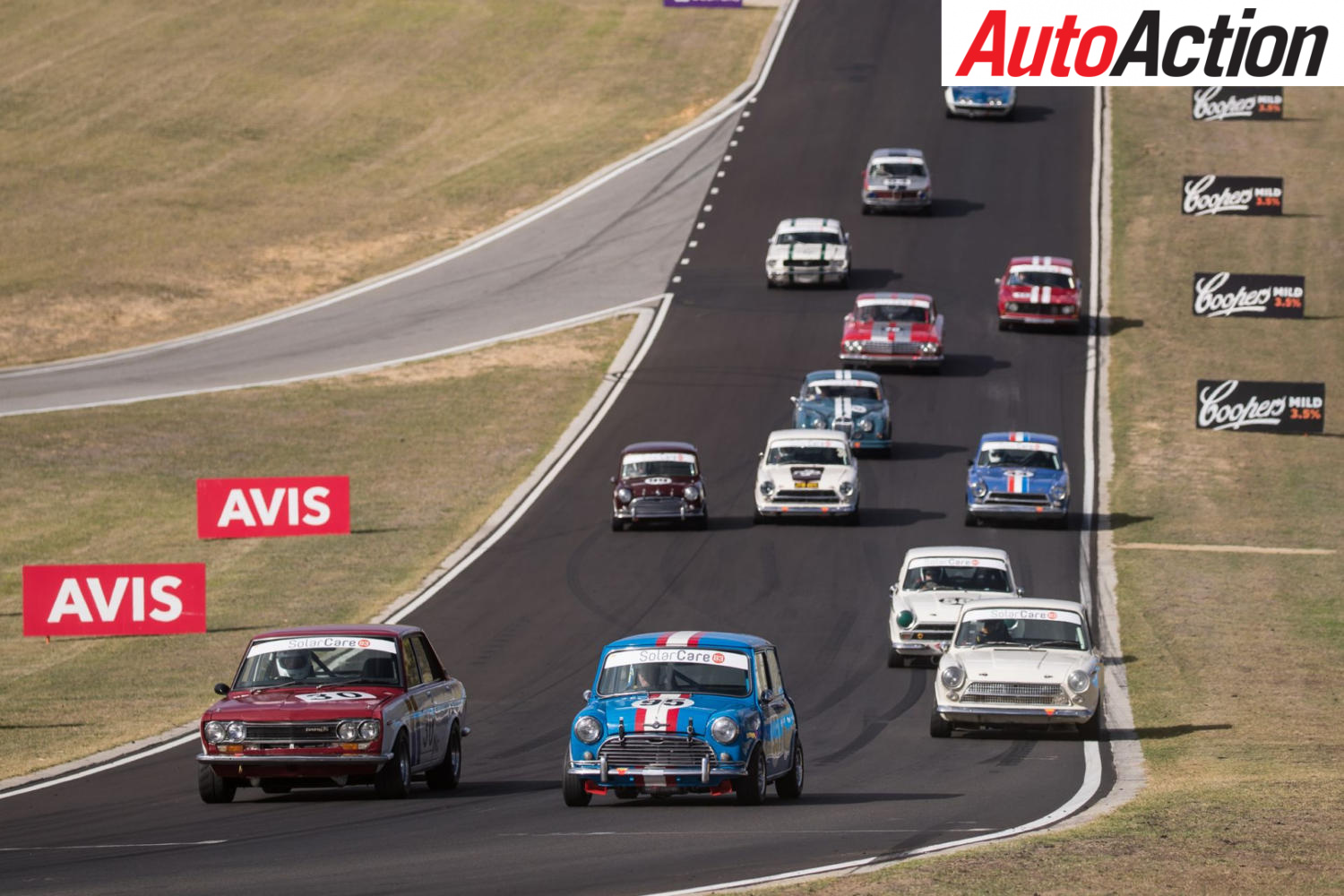 Historic Touring Cars finished the weekend with a reverse grid race ...