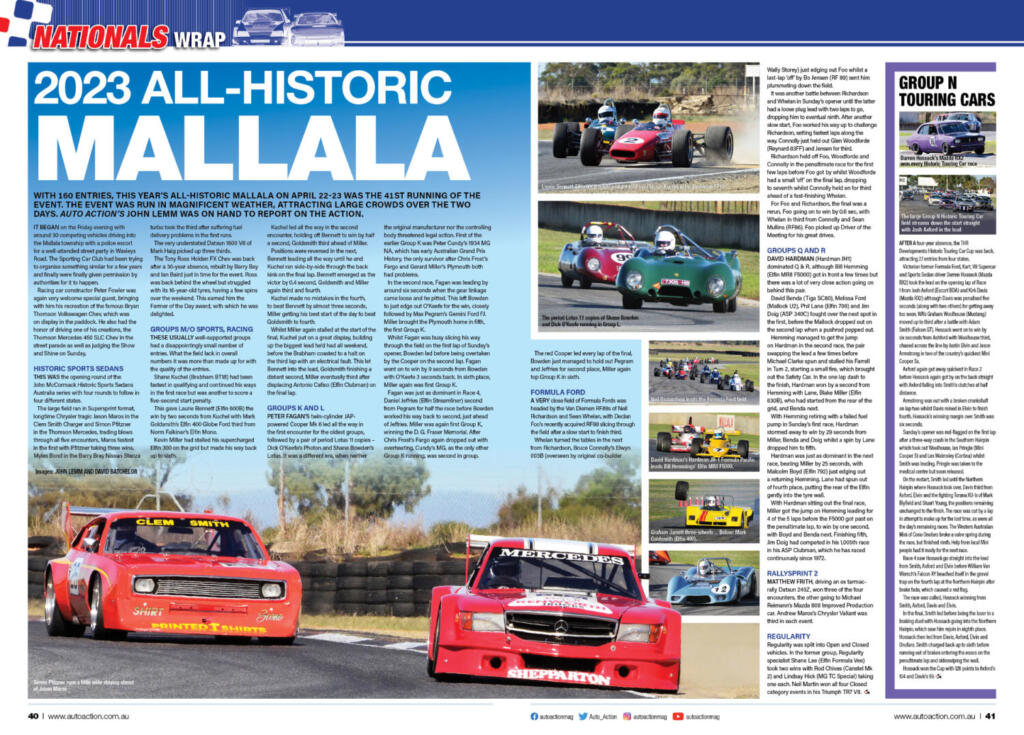Mallala Historics - Auto Action