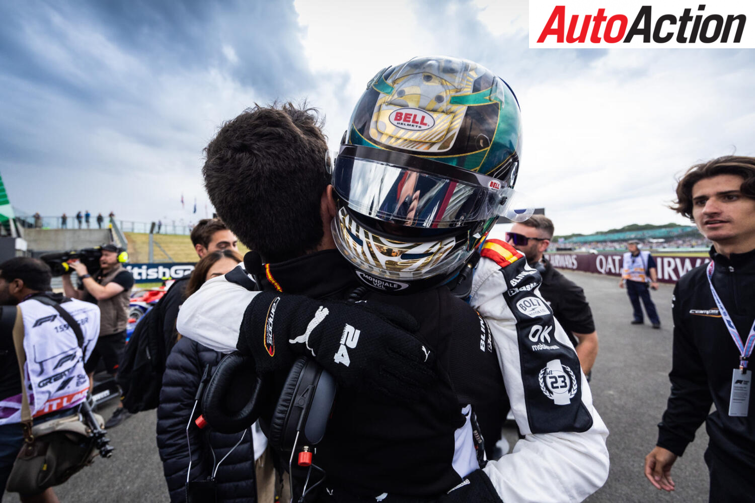 Mansell on a high post F3 podium - Auto Action