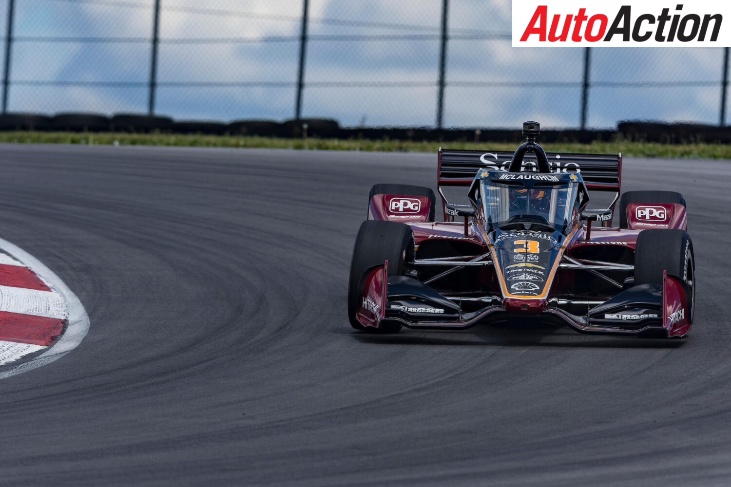 #3: Scott McLaughlin, Team Penske Chevrolet - Auto Action