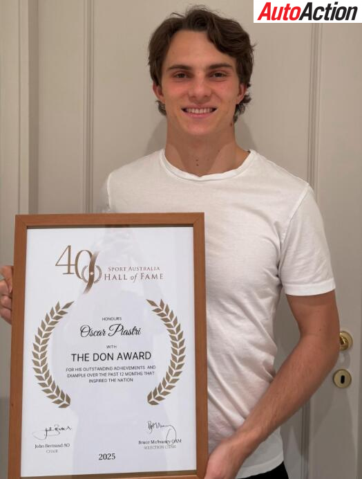 Piastri wins famous Don Award - Auto Action