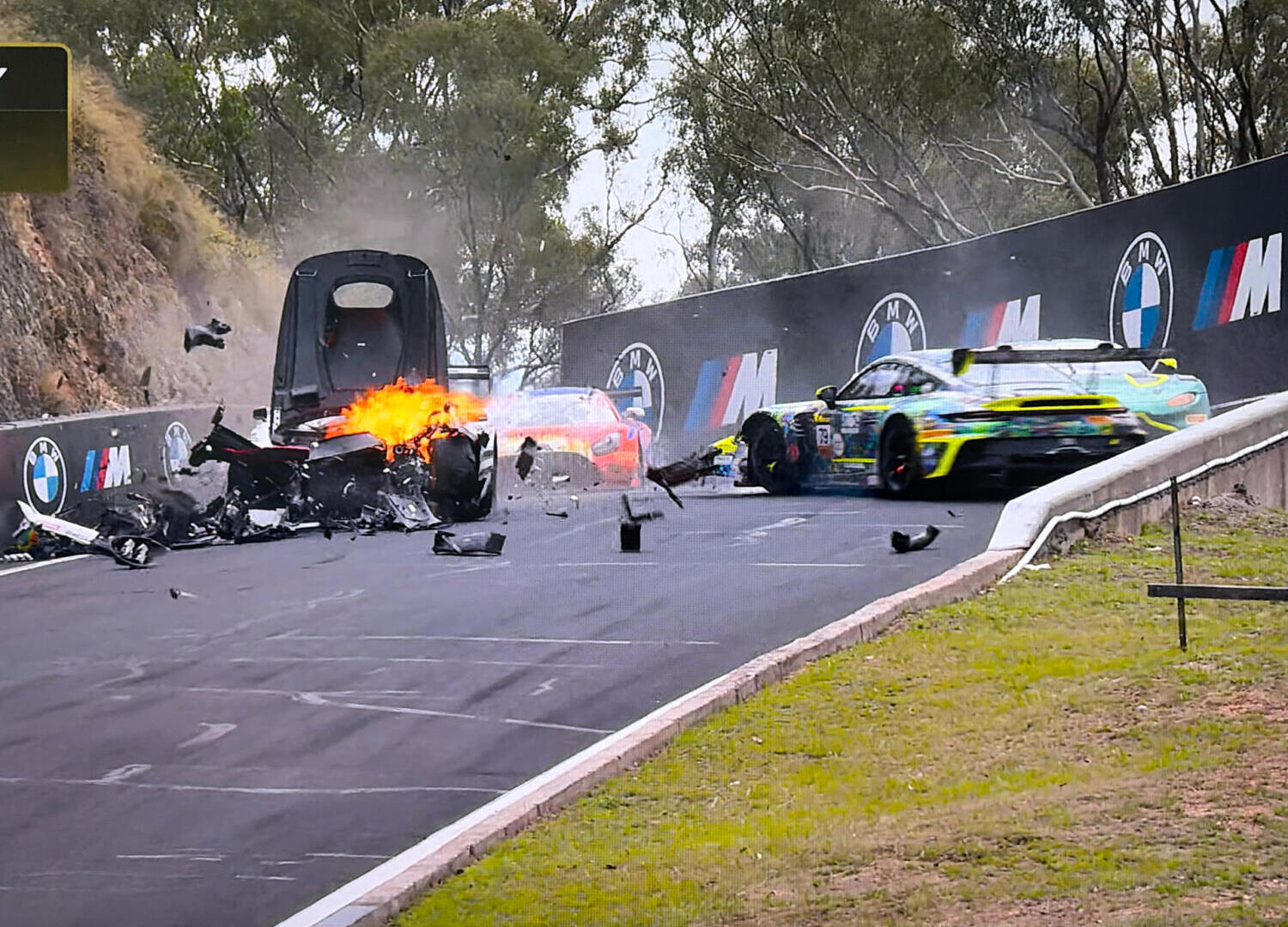 Bathurst 12 Hour red flagged after leader’s horror crash - Auto Action