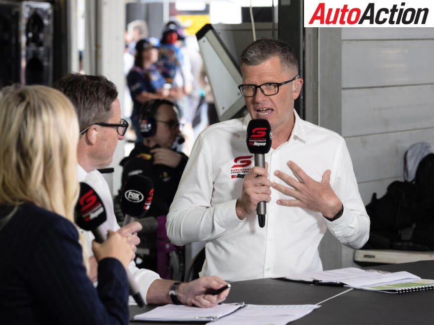 garth tander with mark skaife and jess yeates TV Adelaide 25 PN - Auto ...