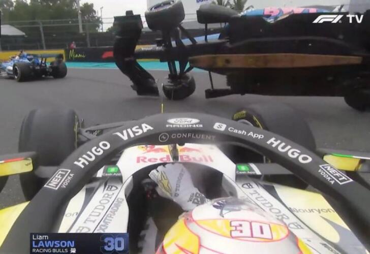 Liam Lawson and Pierre Gasly - Auto Action