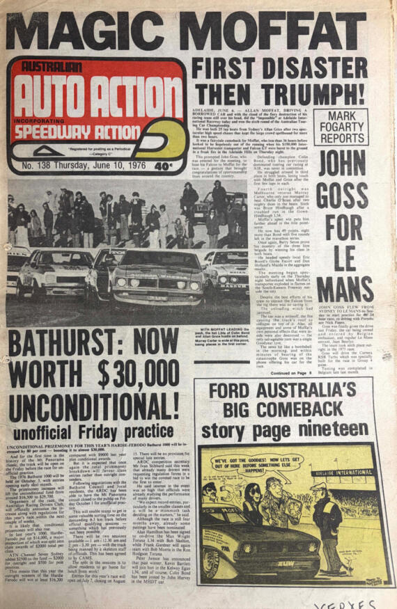 Moffat and his bizzare Adelaide adversity - Auto Action