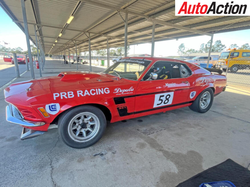 The PRB Racing 1970 Mustang Touring Car Masters car right hand front ...